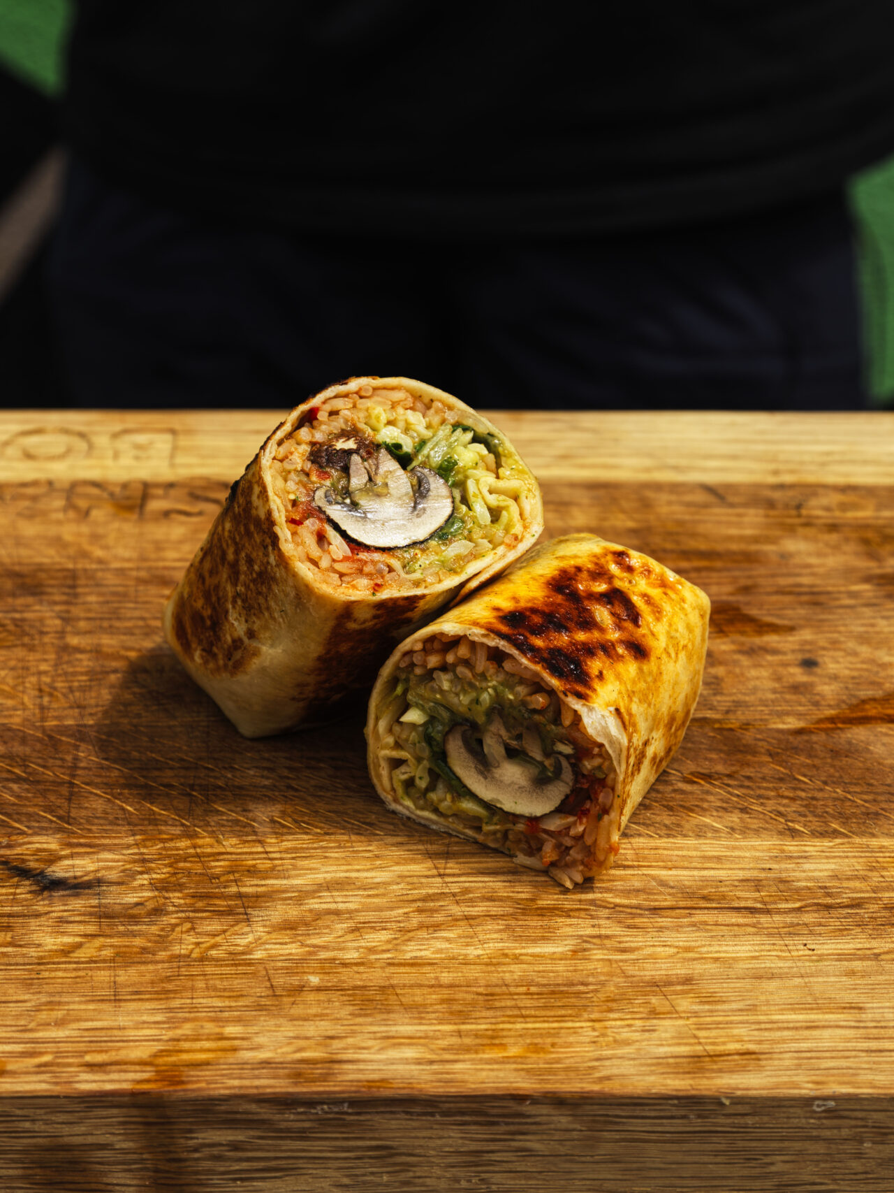 Mushroom Burrito by Snacc Boss Raph Rashid | Australian Mushrooms